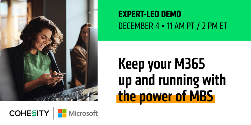 Expert-led Demo: Protect and Recover M365 Data with Microsoft Backup ...