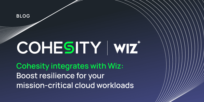 Cohesity integrates with Wiz: Boost resilience for your mission ...
