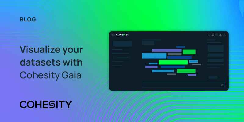 Visualize your datasets with Cohesity Gaia