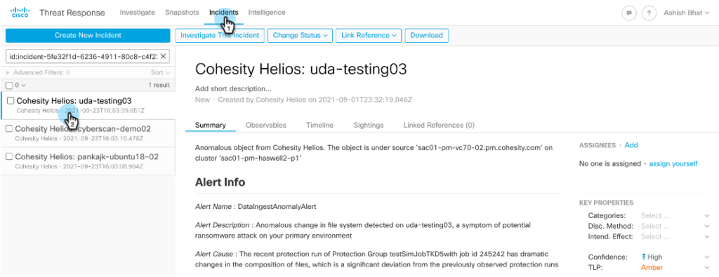 Cohesity Ransomware Detection | Machine-Learning Models