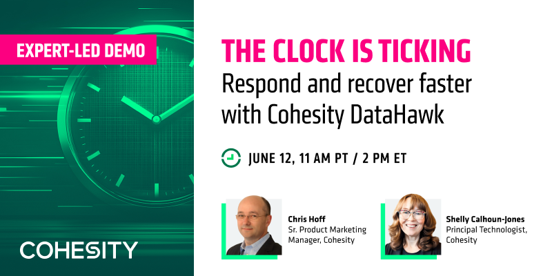 Cohesity DataHawk Expert-led Demo