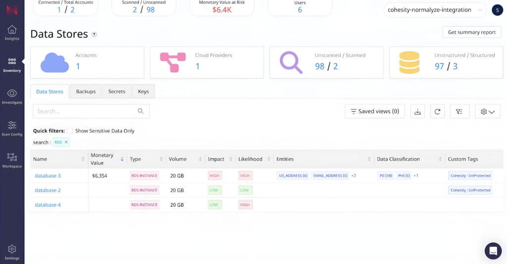 Data Security Posture Management (DSPM) | Cohesity