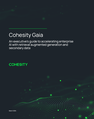 Only Cohesity brings data security and data management together in one ...