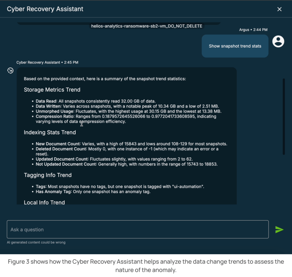 AI-powered Cyber Recovery Assistant | Cohesity
