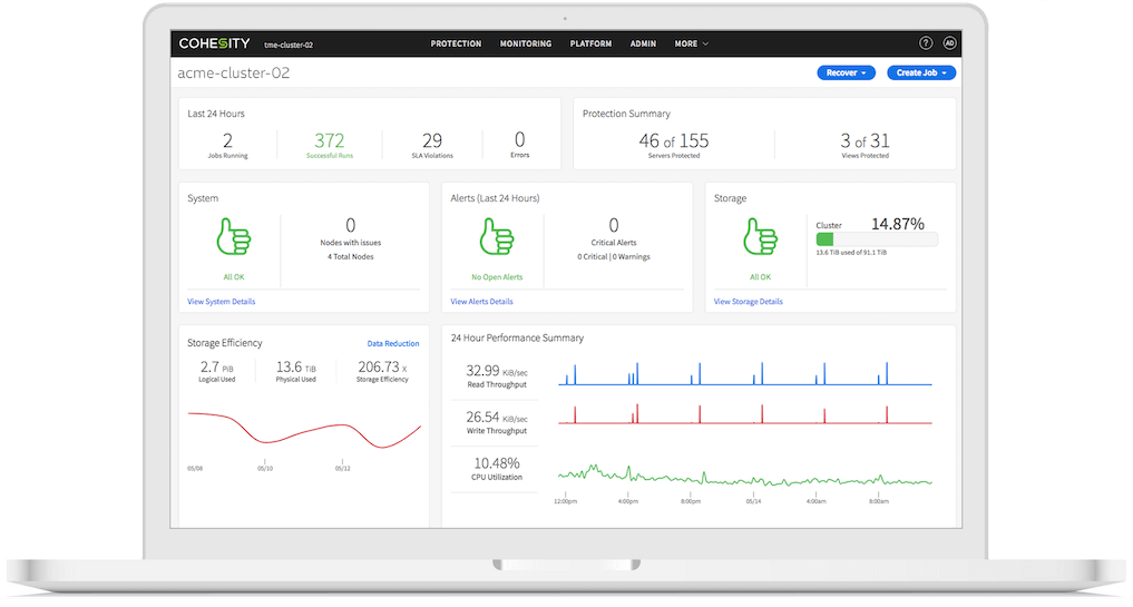 Data Management Platform & Backup Solutions | Cohesity